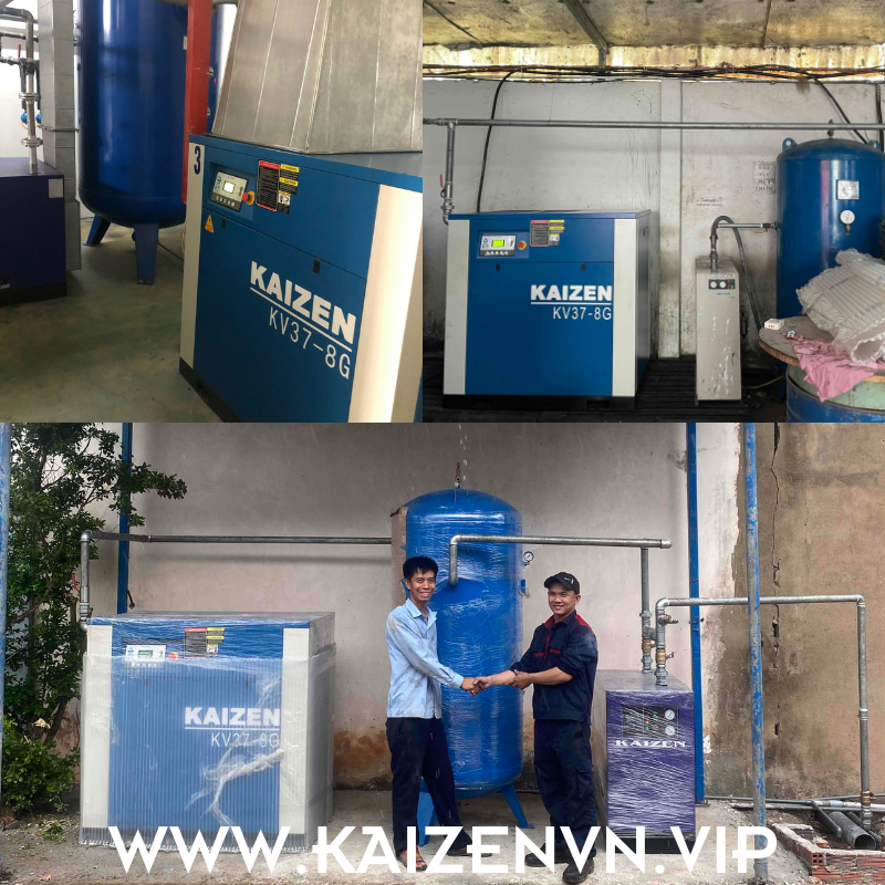 Máy nén khí trục vít 50hp 37kw Kaizen chính hãng, giá tốt