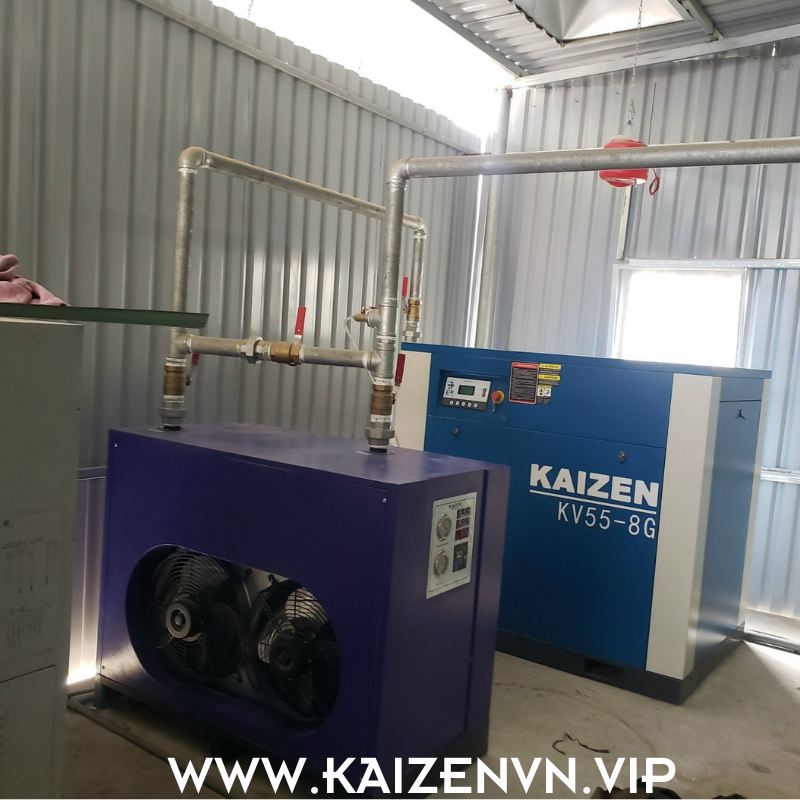 MÁY NÉN KHÍ TRỤC VÍT 150HP 110KW Kaizen bảo hành 5 năm